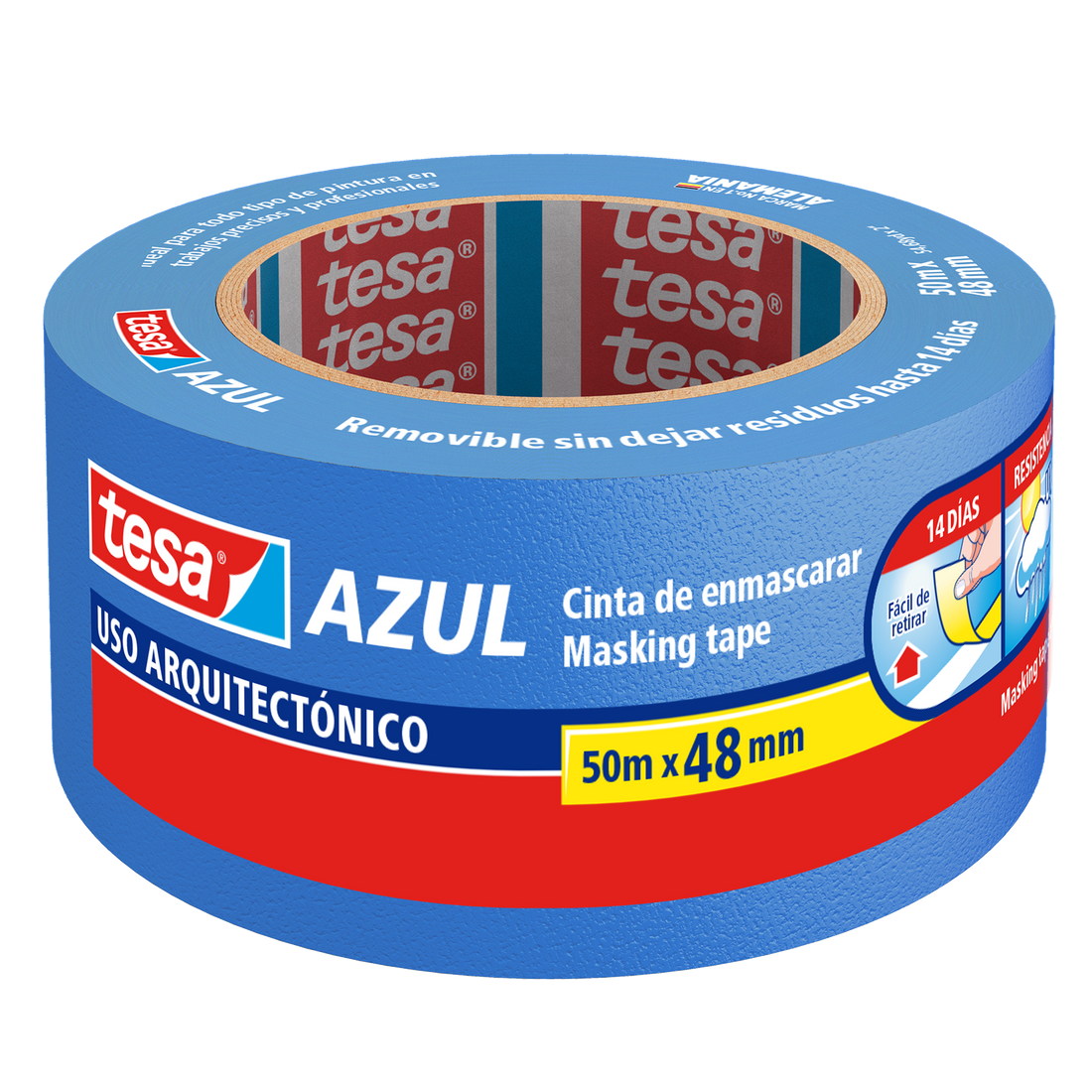 Tesa® Cinta de Enmascarar Azul profesional uso exterior 48mm. x 50mts ...